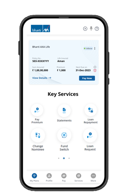 Bharti AXA Life Customer Service | Login to Customer Login